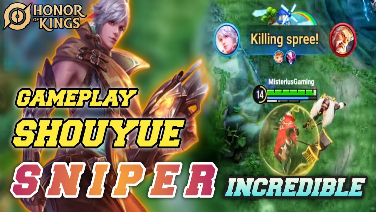 Honor of Kings (HOK) Shouyue The Assassin Sniper Incredible gameplay ...