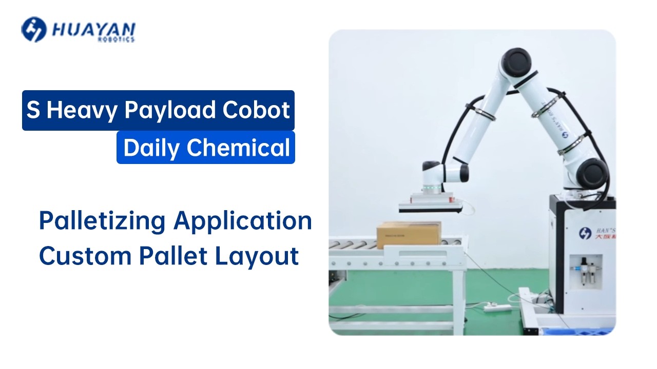 Huayan Robotics - S Heavy Payload Robot - Custom Pallet Layout - YouTube