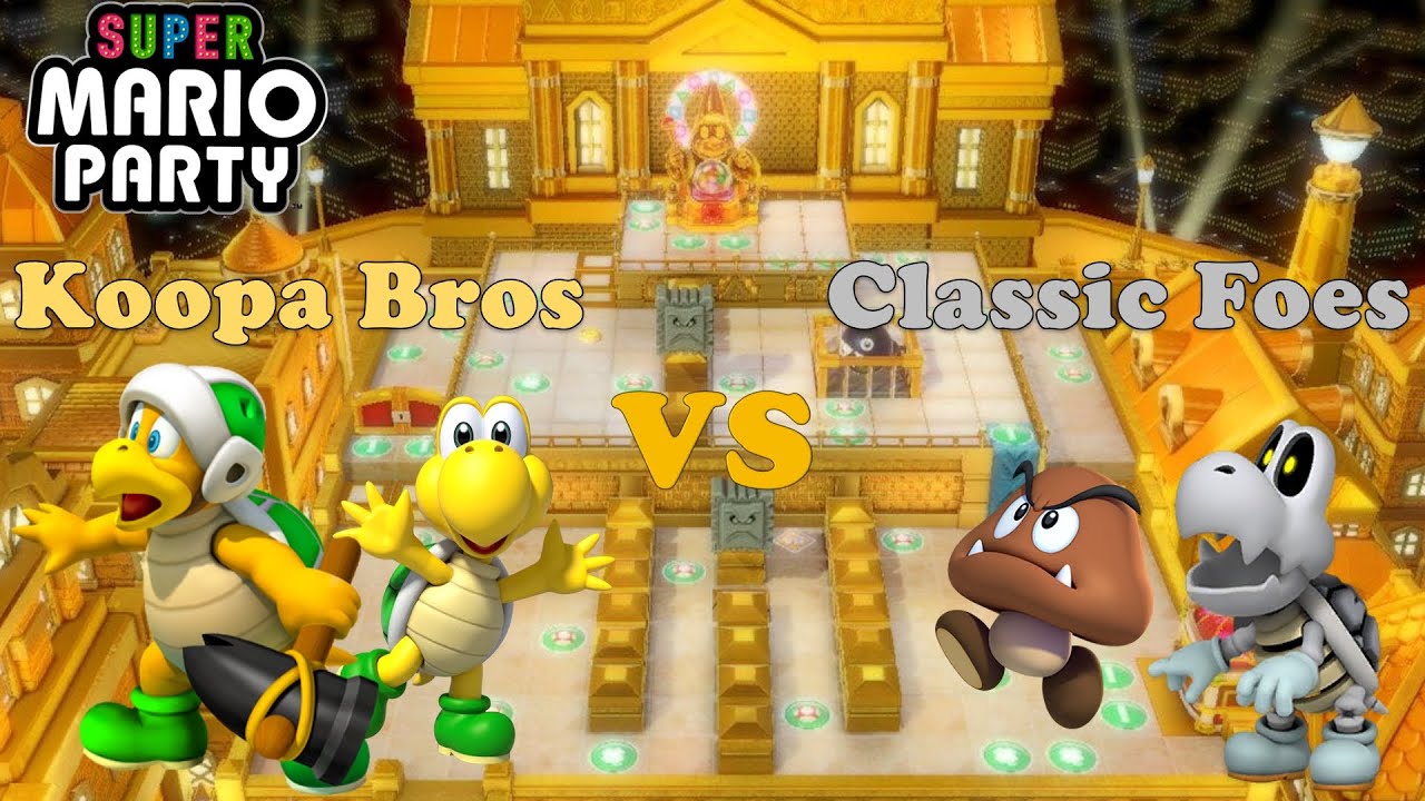 Super Mario Party - Hammer Bro & Koopa Troopa vs Dry Bones & Goomba ...