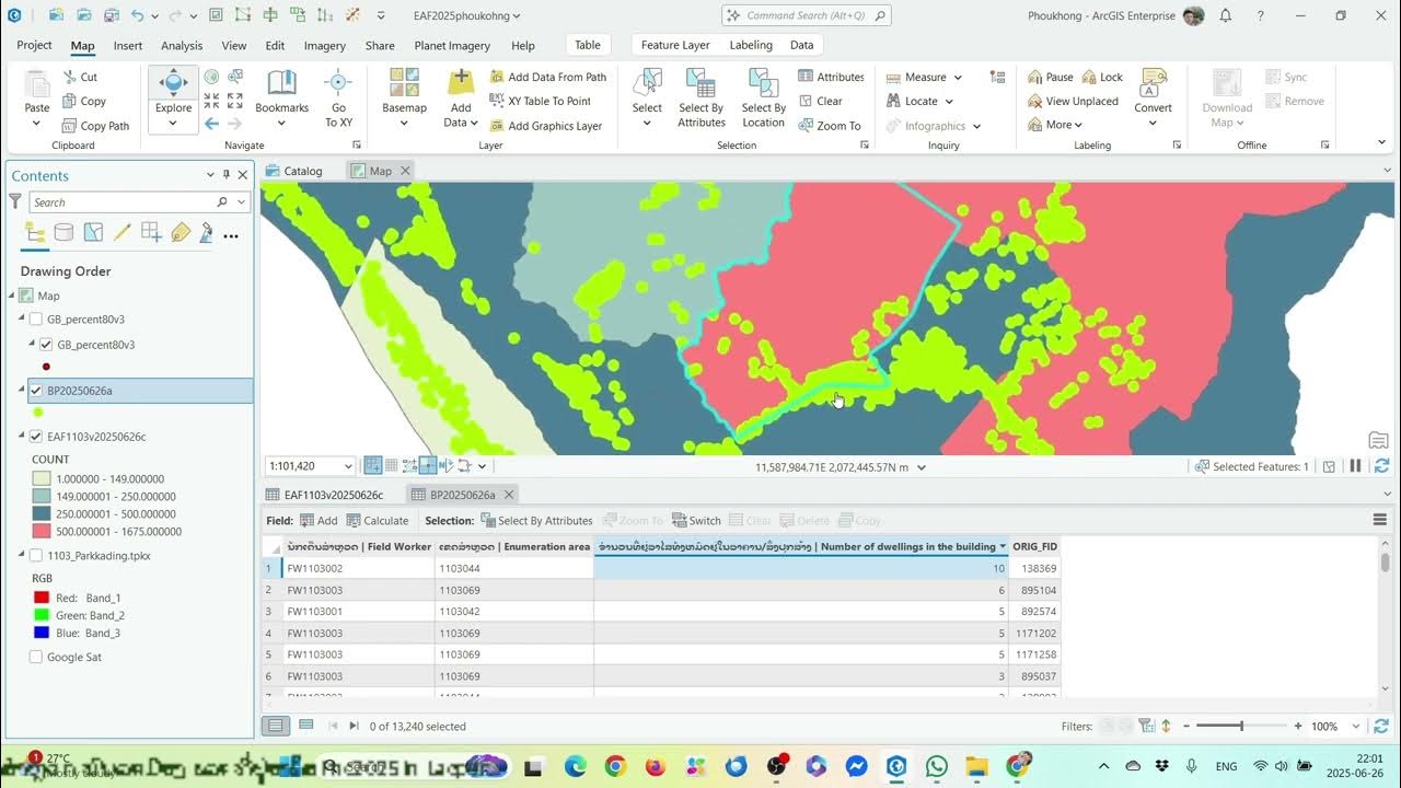 ArcGIS Pro: Connecting to ArcGIS Enterprise, Summarize within (Analysis ...
