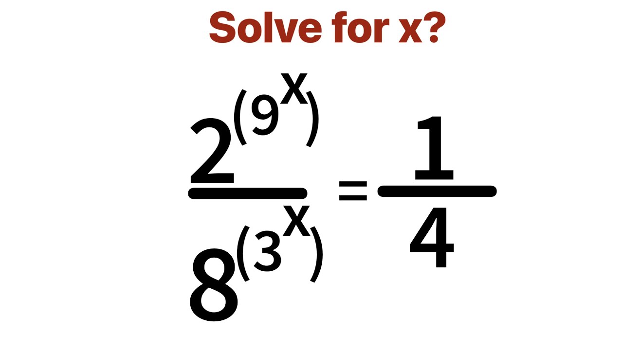 What is the value of X in this Wonderful math problem? Exponential ...
