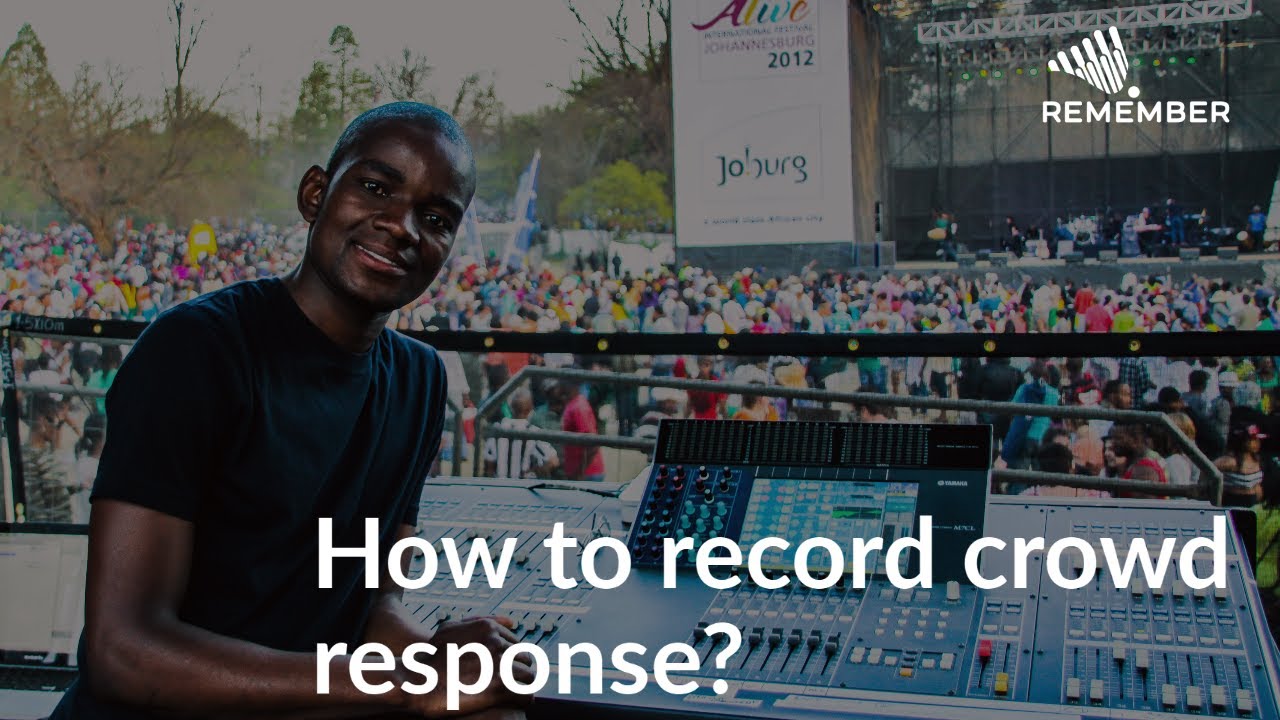 How to record crowd response sound? - YouTube