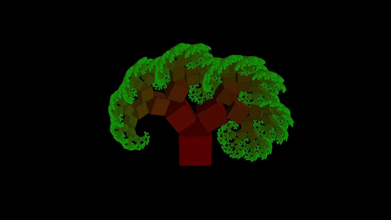 Animated pythagoras tree - YouTube