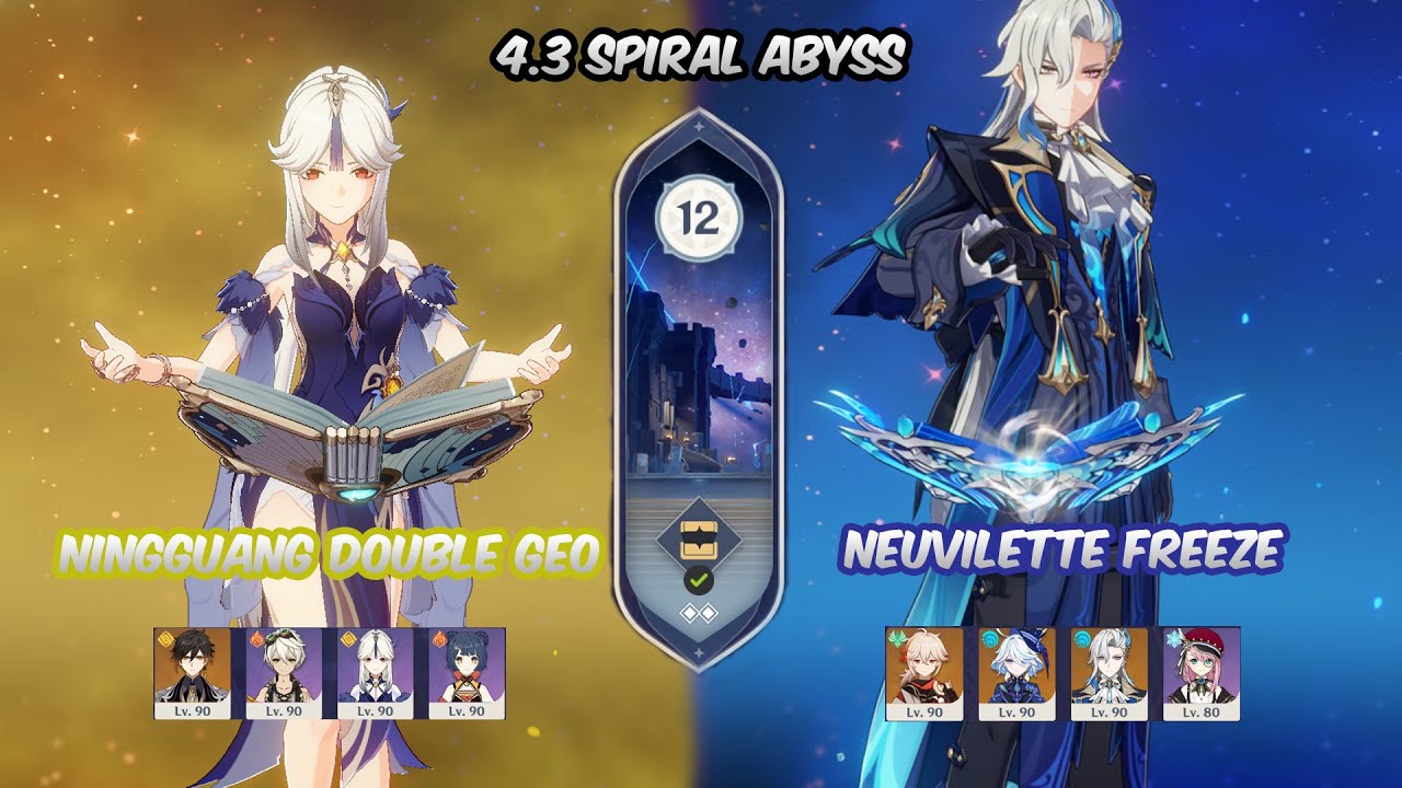 NEW ABYSS!! C6 Ningguang & C2 Neuvillette Team | Spiral Abyss 4.3 Floor ...