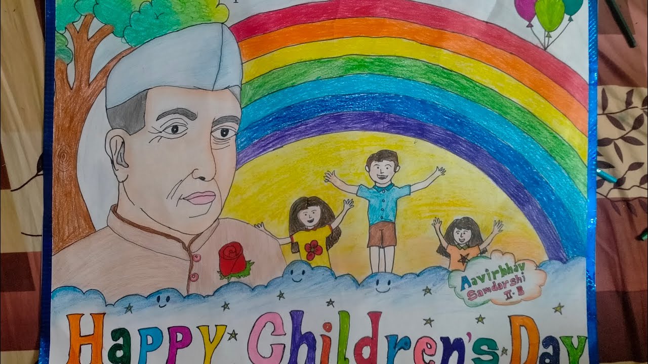 children's day poster.Bal Divas poster 🎨🖌️. @Aavigun3243 channel.plz ...