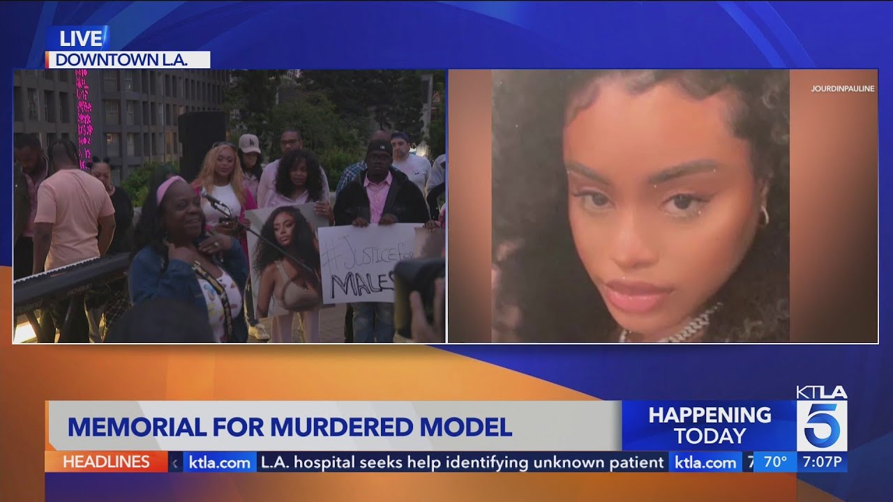 Memorial held for model killed in her downtown L.A. apartment - YouTube