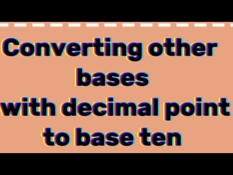 Converting a base five number that has decimal point to base ten ...