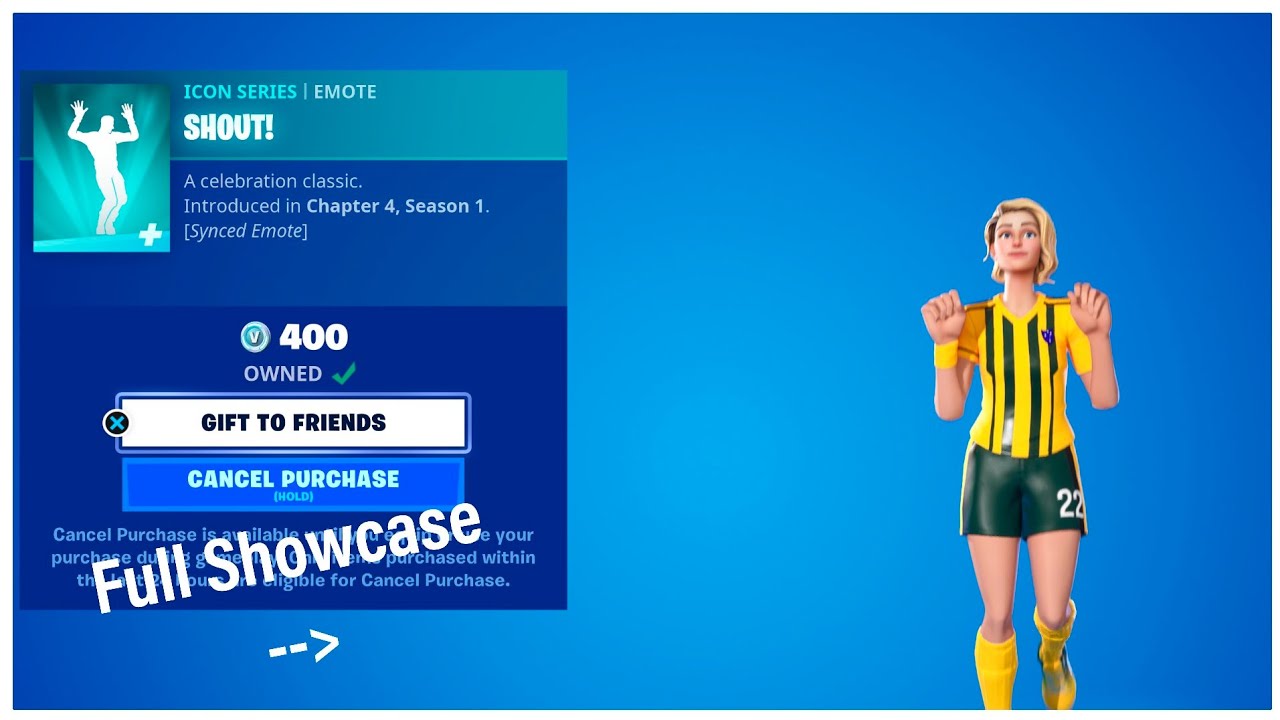 New 'Shout' Icon Emote Out Now! - Emote Showcase - YouTube