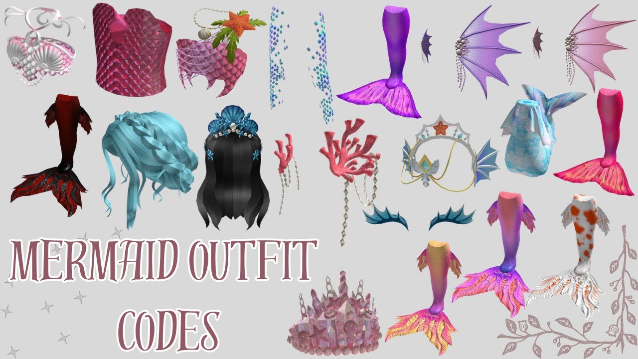 MERMAID OUTFIT CODES ||TOPS & TAILS|| - YouTube