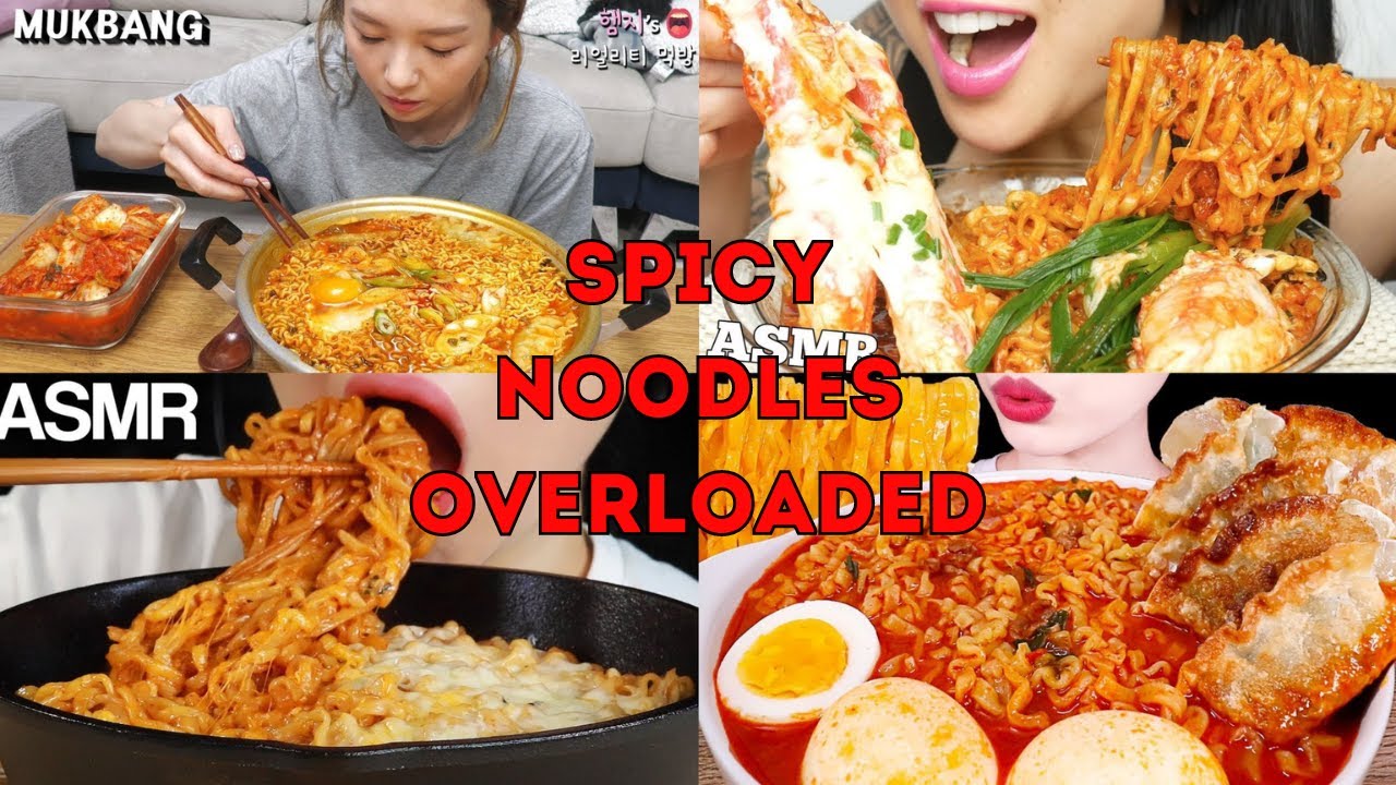 Spicynoodles Best Spicy Noodles Mukbang Asmr Compilation Eatingasmr Mukbang Asmr Bigbite
