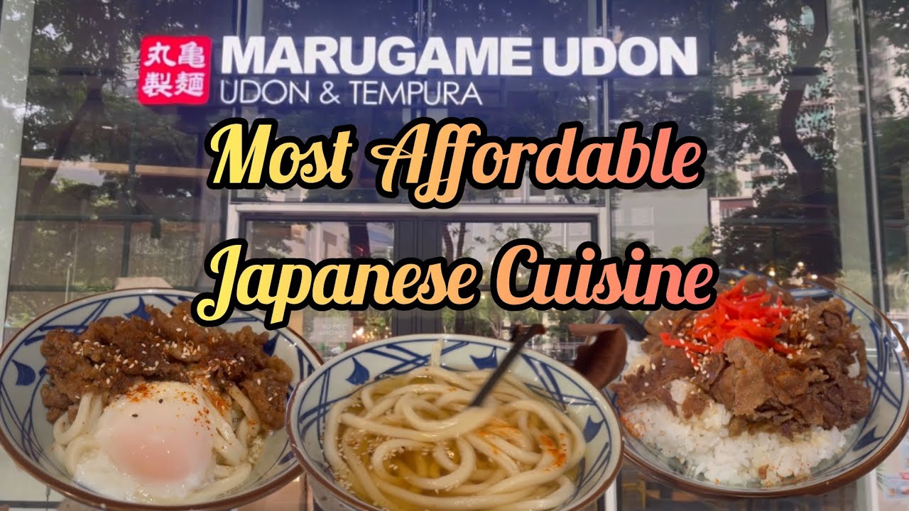 Most Affordable Japanese food chain - Marugame Udon - YouTube