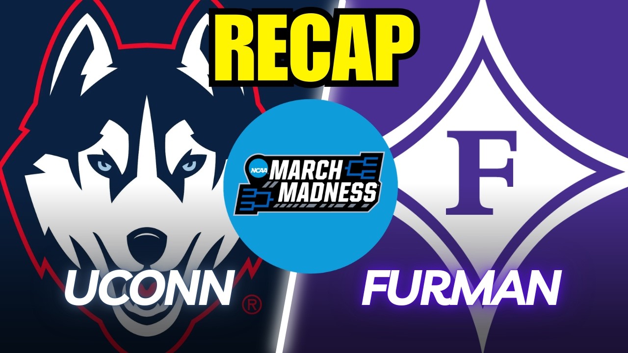UConn vs. Furman NCAA Tournament Full Game Recap! - YouTube