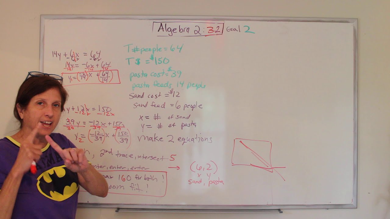 Algebra II: Solving Linear Systems Algebraically (3.2) Part II - YouTube