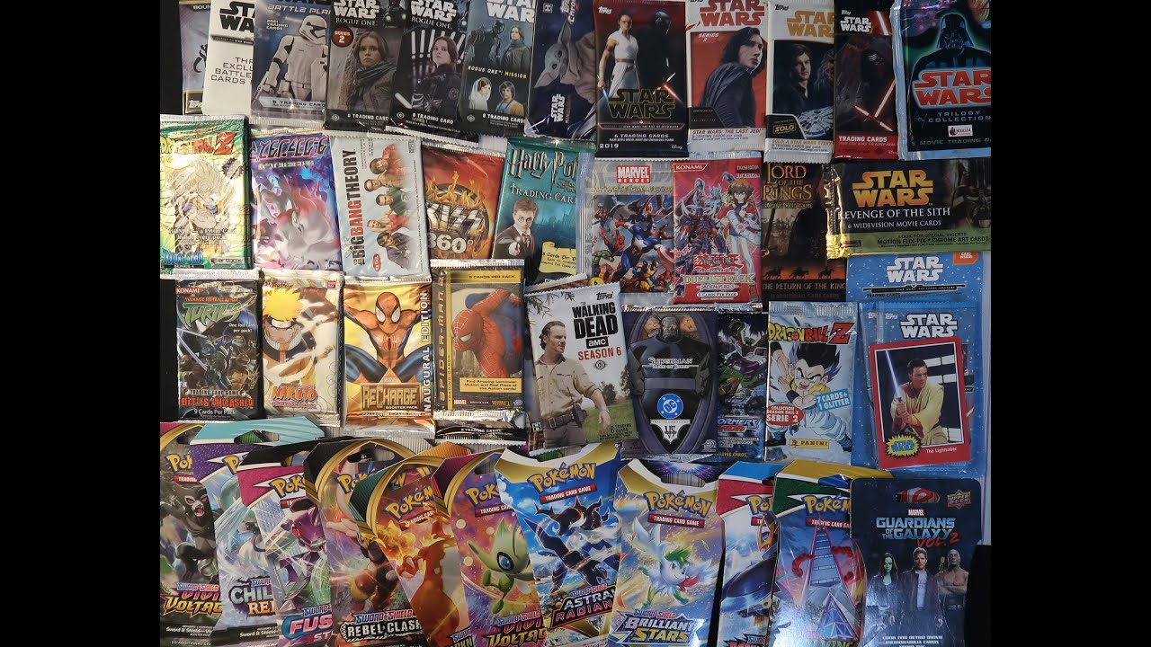 Star Wars Pokémon Marvel Dragonball Z + 90 Random Trading Card Pack ...