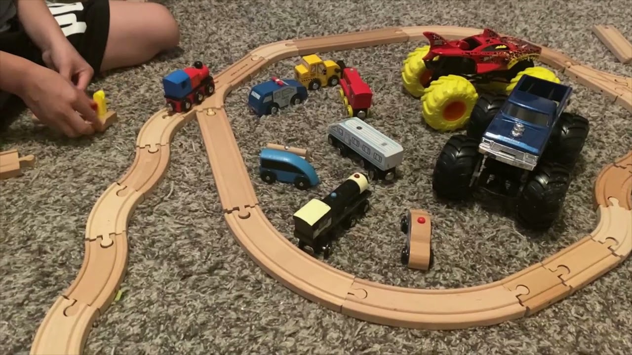 Lets build a train track! Play time, train time, train tracks for kids ...