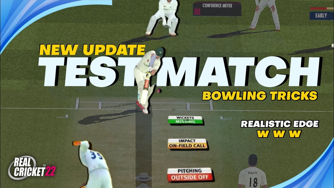Rc22 New update:Test match Bowling Tricks|How to set up batsman in Test ...