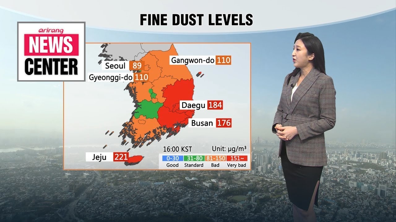 [Weather] Inflow of yellow dust rises the fine dust levels in the ...
