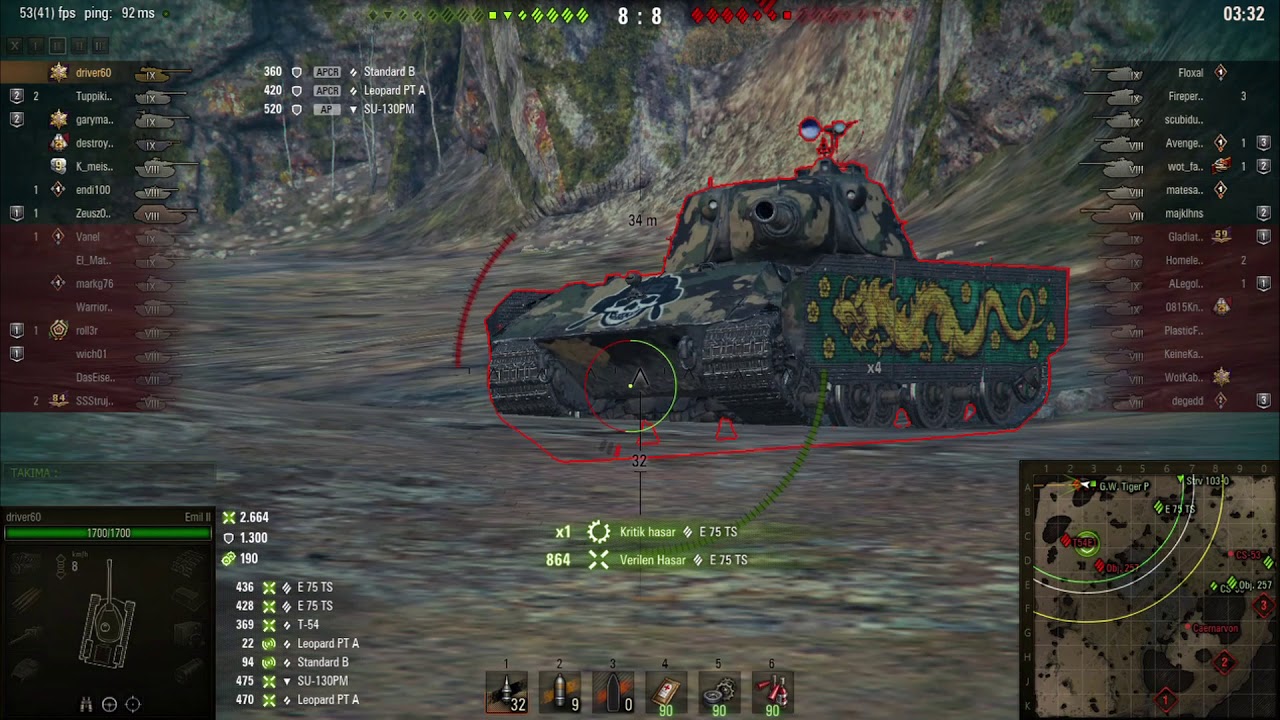 Wot - Emil II - 4.5K Damage - YouTube