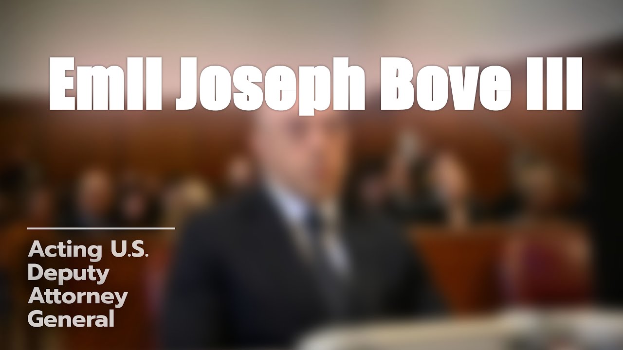 Meet Emil Bove: The Man in Power ⚖️ - YouTube