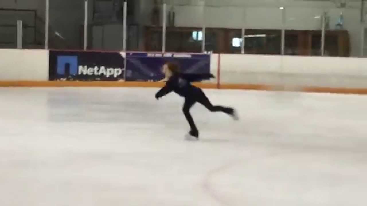 Figure Skating Single Lutz-Loop Combo - 8-year-old - YouTube
