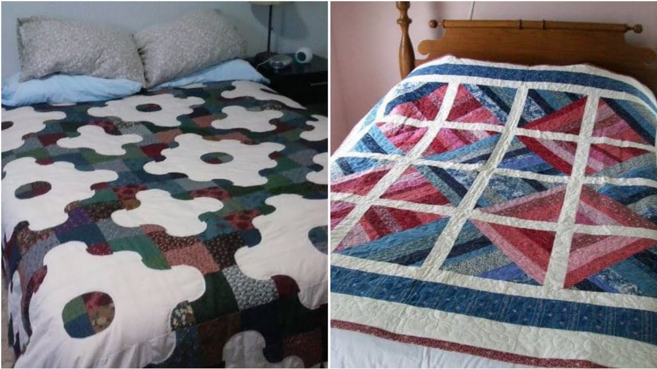 New Lovely simple pattern quilted bedsheet cover @popupfashion - YouTube