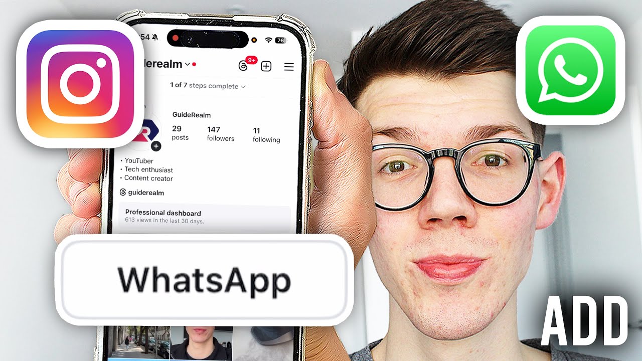 How To Add WhatsApp Button On Instagram - Full Guide - YouTube