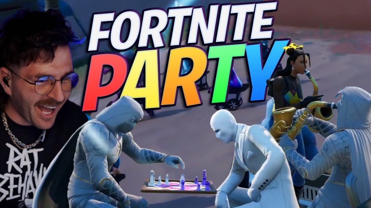 we had a fortnite party - YouTube