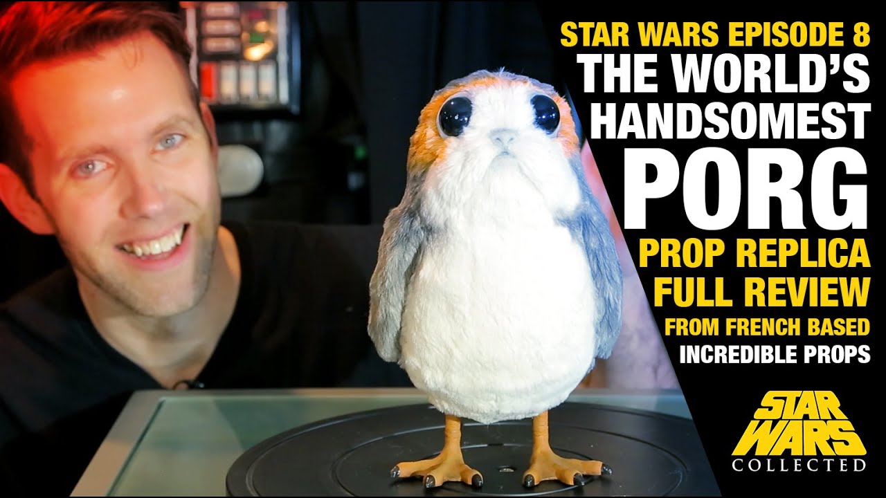 World's Handsomest Porg by Incredible Props - YouTube