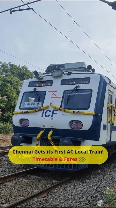 Chennai's First AC EMU Train Begins Service! 🚆 - YouTube