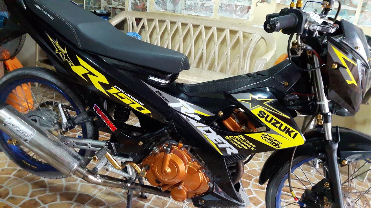 Raider 150 Carb | Stock Sticker | Decals - YouTube