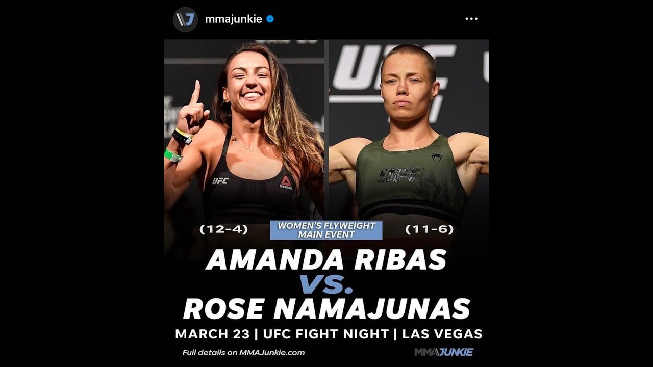 Amanda Ribas vs Rose Namajunas (UFC-Fight Night)Highlights/Breakdon ...