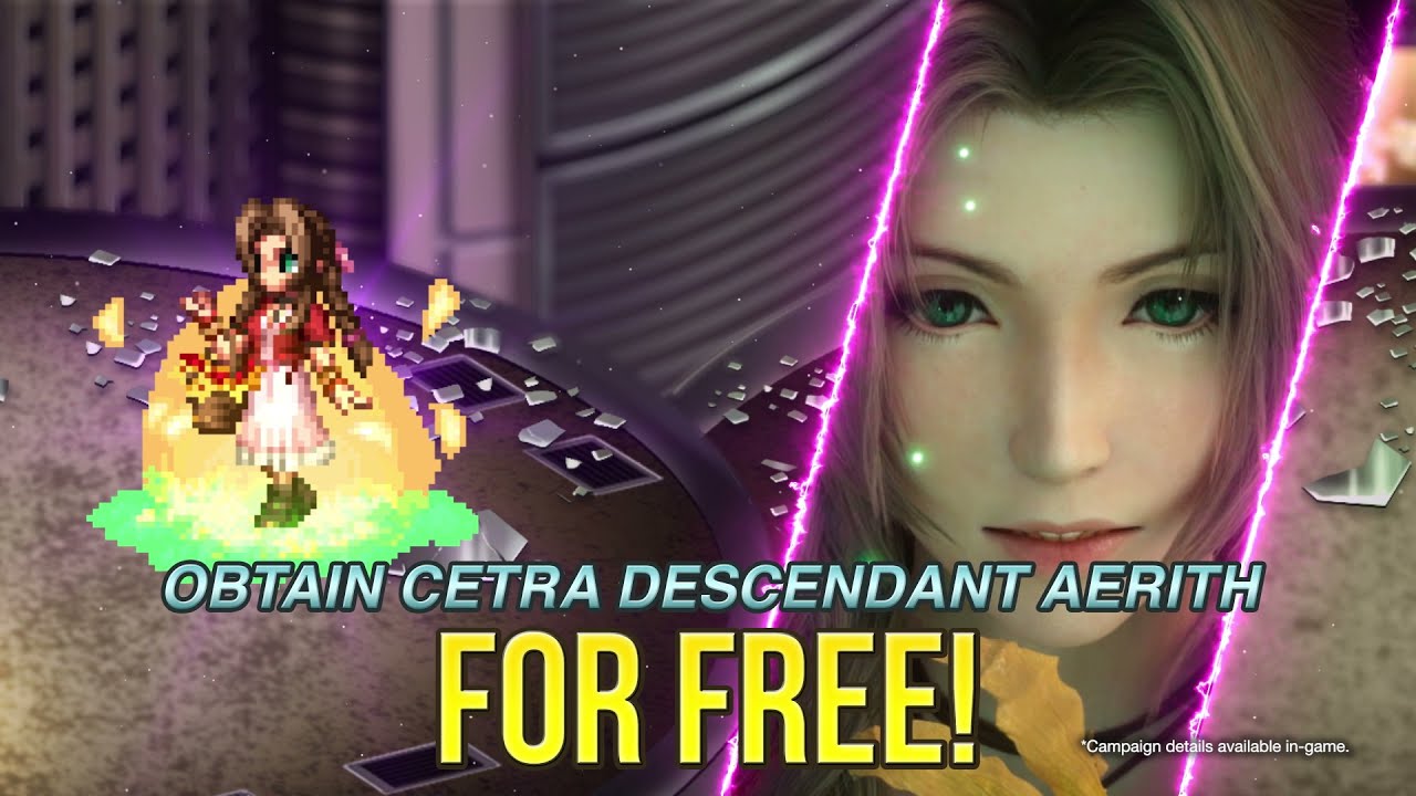 【FFBE】Cetra Descendant Aerith (from FFVII REMAKE) Trailer【Global】 - YouTube