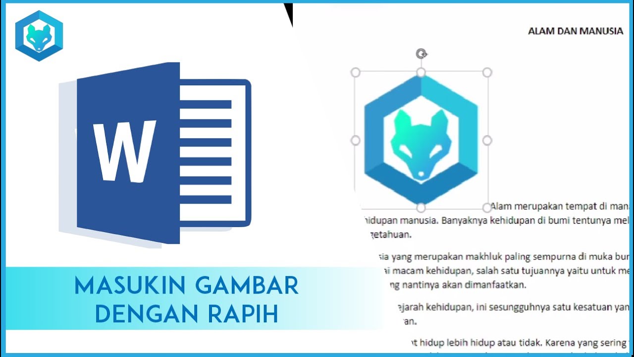 Tutorial Word: Cara Masukin Gambar Dengan Rapih - YouTube