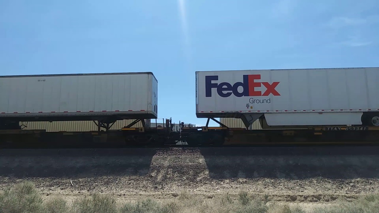 EB BNSF Domestic Intermodal/Spine Cars Train In Lenwood Ca! # ...