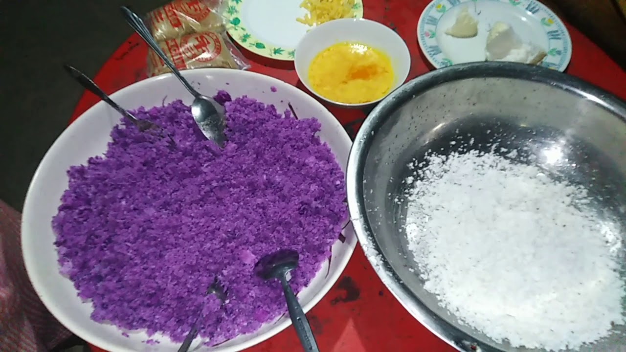 How to make a nilusak na ube - YouTube
