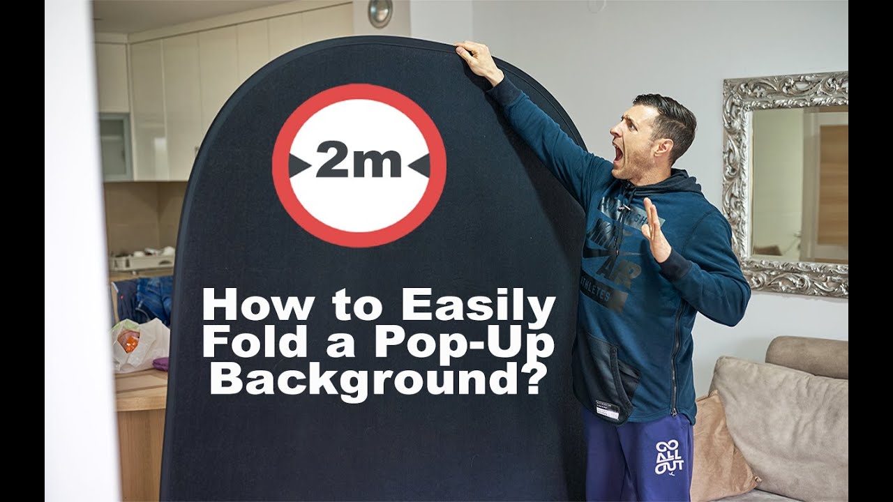 How to easily assemble a Pop-Up Background in 10 sec! - YouTube