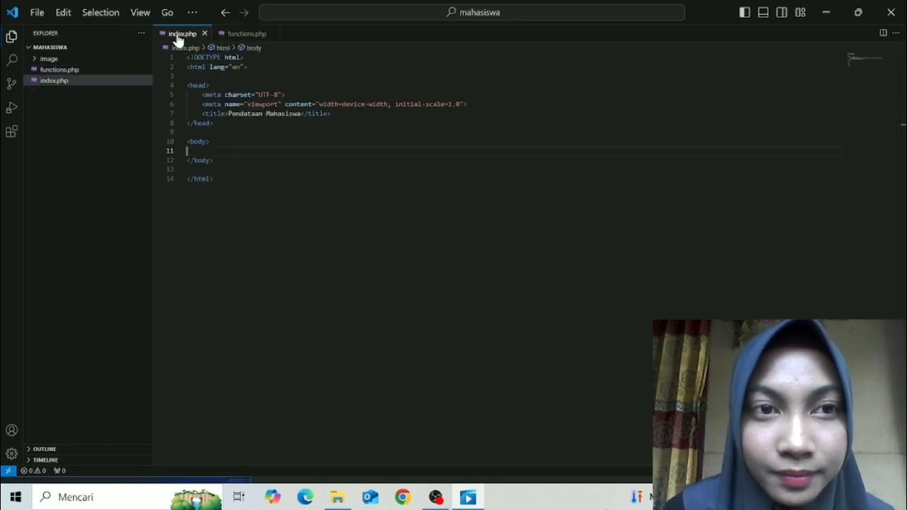 Create Data dan Reed Data pada aplikasi XAMPP dan Visual Studio Code ...
