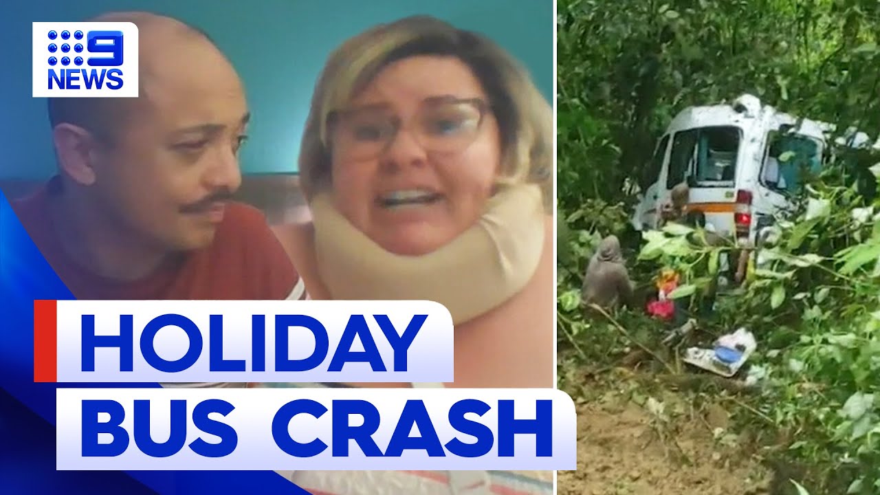 Queensland couple in Peru tour bus crash | 9 News Australia - YouTube