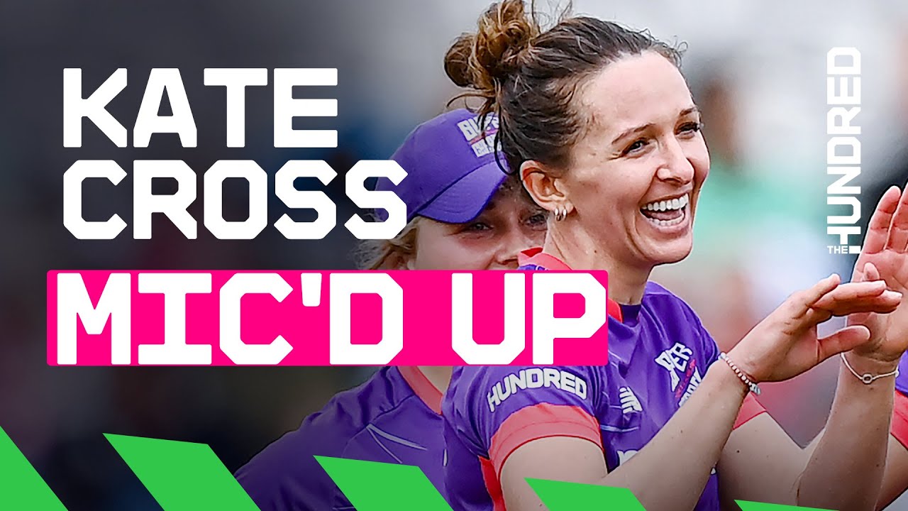 Behind-the-scenes with Kate Cross! England superstar MIC'D UP 🎤 - YouTube
