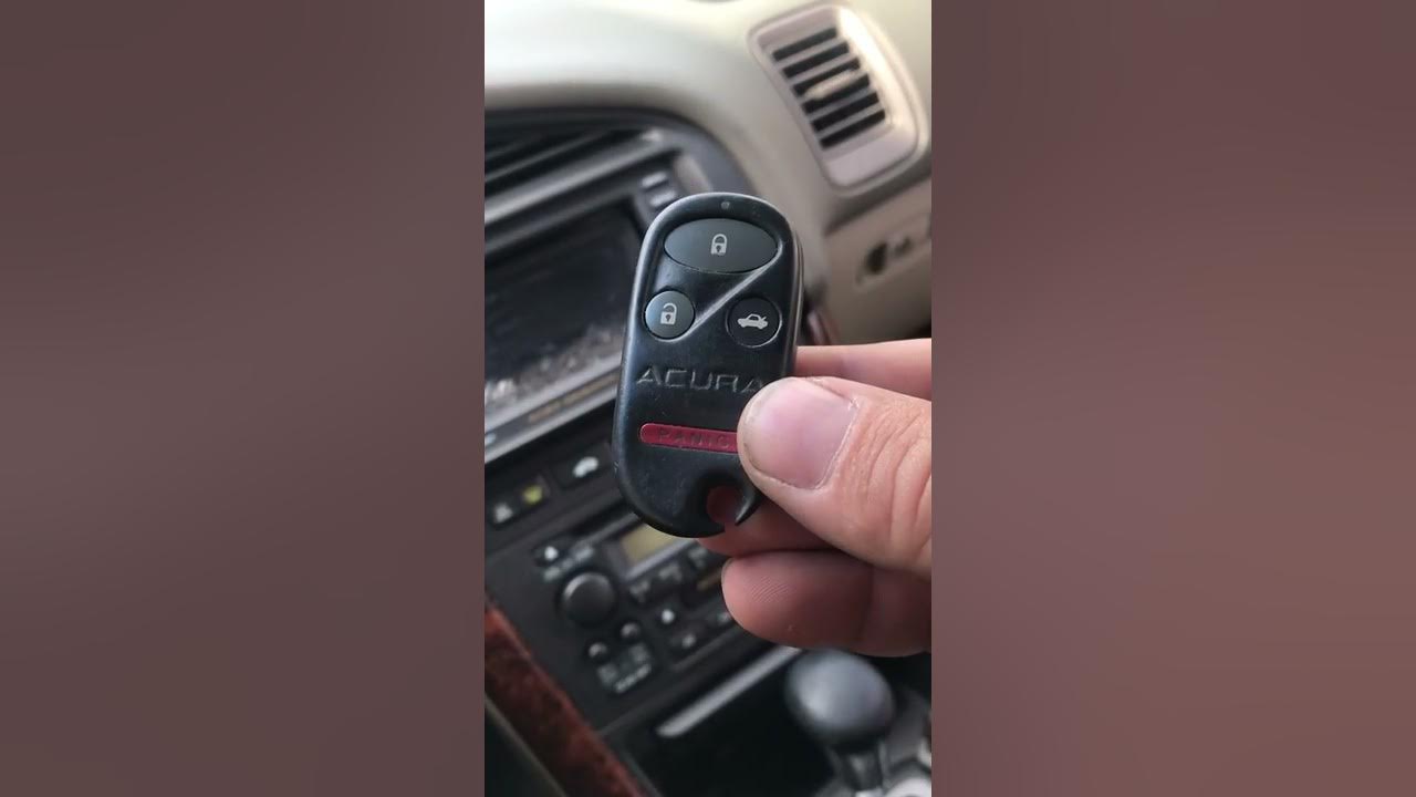 2000 Acura TL Programming Keyless entry remote - YouTube