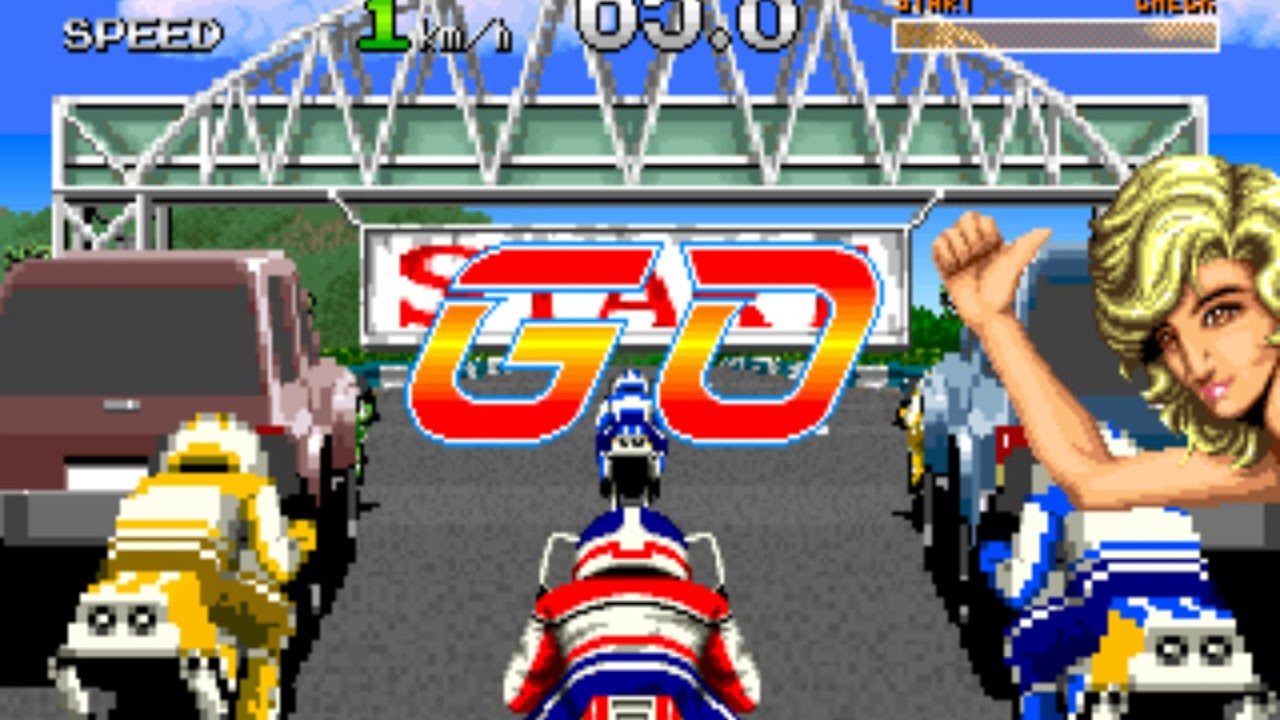 Racing Hero - arcade game for emulator MAME - YouTube