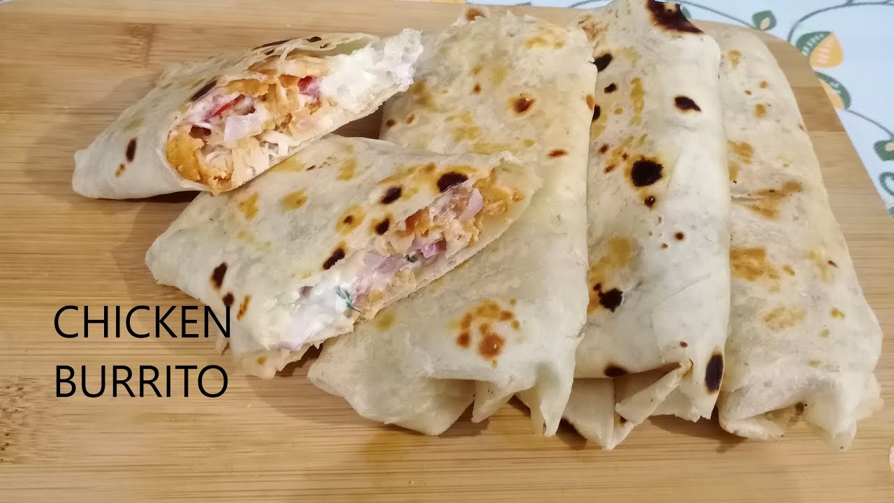 Chicken Burrito recipe | mini burrito recipe | easy and fresh | Melting ...