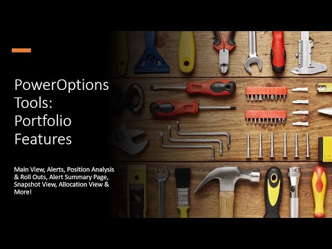PowerOptions Tools: Portfolio Features - YouTube