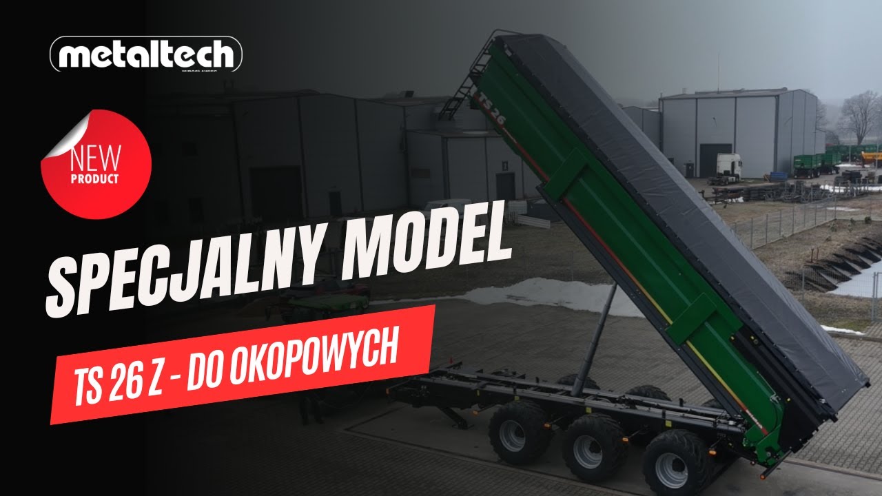 Nowy model przyczep skorupowych Metaltech TS 26 Z 🚜🥔 - YouTube