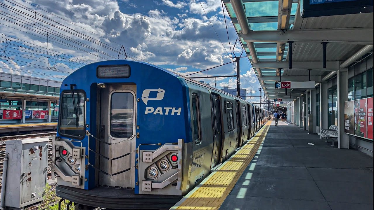 PATH, New Jersey Transit, & Amtrak Train Action @ Harrison (P.M Rush ...
