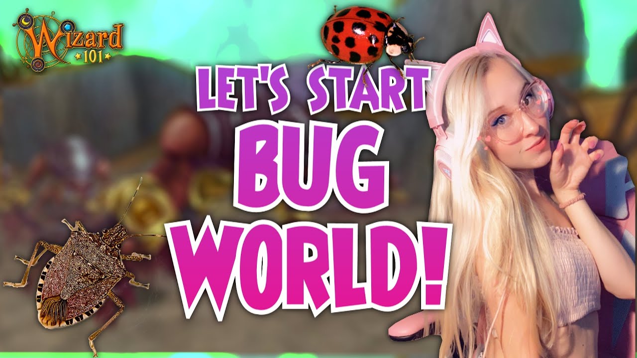 🔴Wizard101 LIVE: STARTING BUG WORLD ( ALSO MEET MY NEW DOG !!!) - YouTube