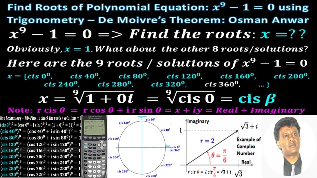 How to Solve Polynomial Equation using Trigonometry De Moivre’s Theorem ...