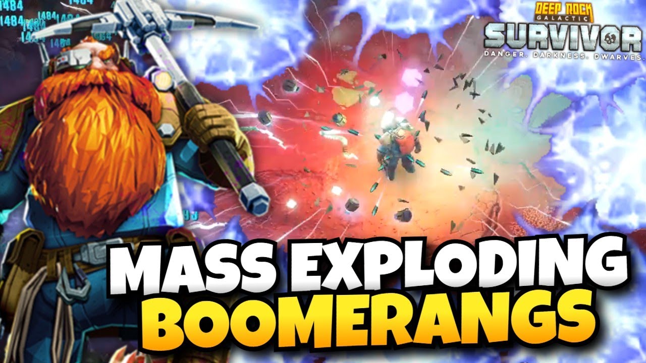 Mass Exploding Boomerangs Are Crazy DPS! | Deep Rock Galactic: Survivor - YouTube