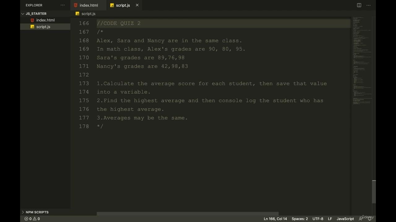 9 Javascript Code Quiz 2 - YouTube