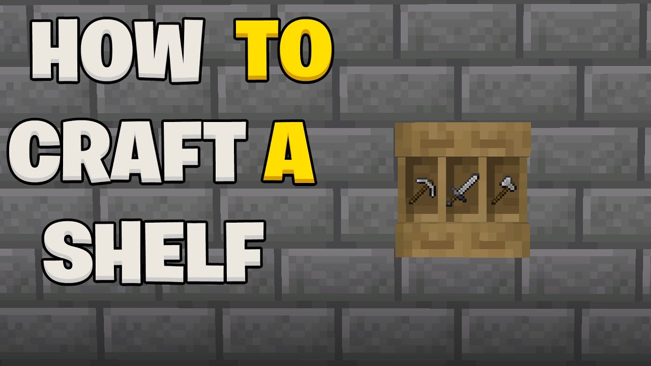 How to make a shelf in Minecraft 1.21.9 - YouTube